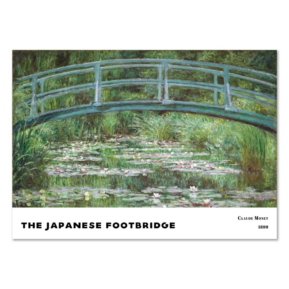 The Japanese Footbridge by Claude Monet : VeeArt