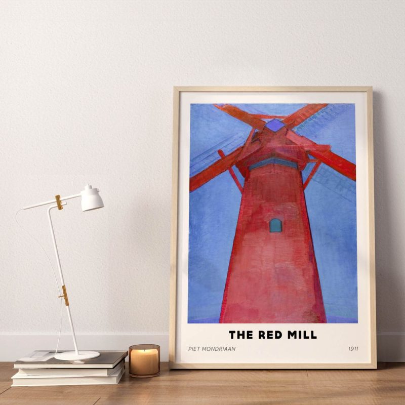 The Red Mill by Piet Mondriaan : VeeArt