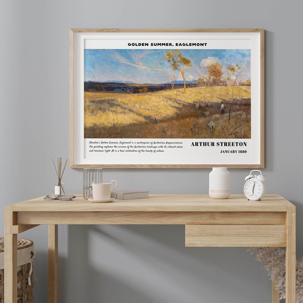 Golden Summer, Eaglemont by Arthur Streeton : VeeArt