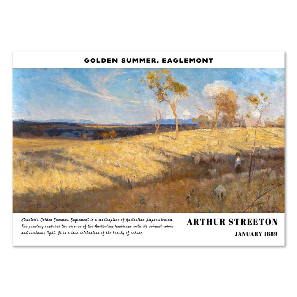 Golden Summer, Eaglemont by Arthur Streeton : VeeArt